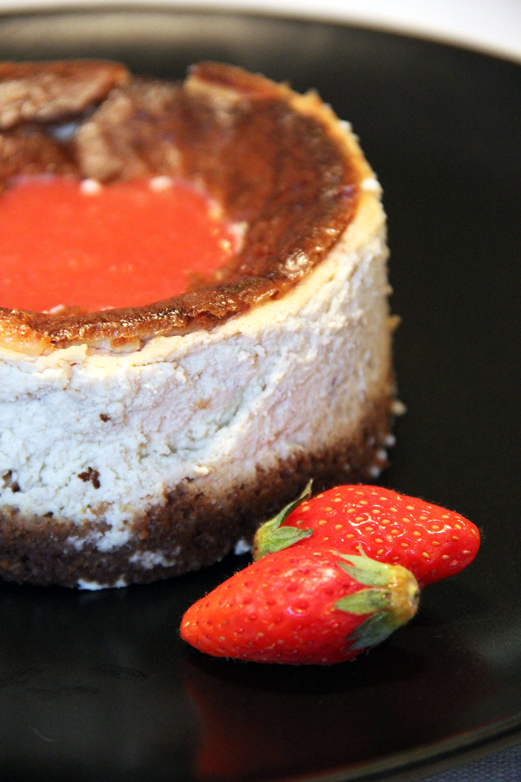Cheesecake fraise rhubarbe - Not parisienne