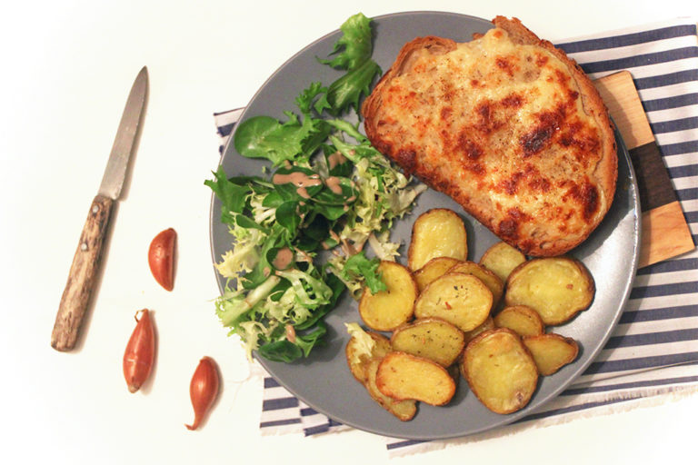 Croque-monsieur au morbier et champignons – Not parisienne