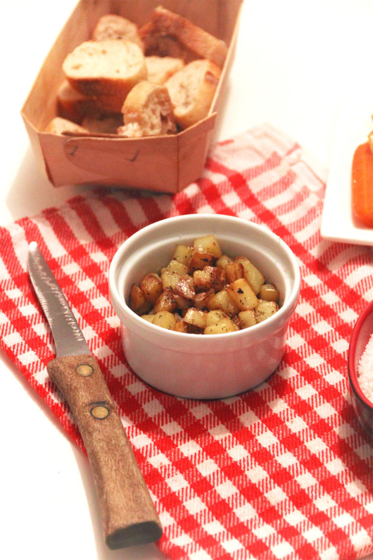 Pommes de terre rissolées à l'ail - Not parisienne