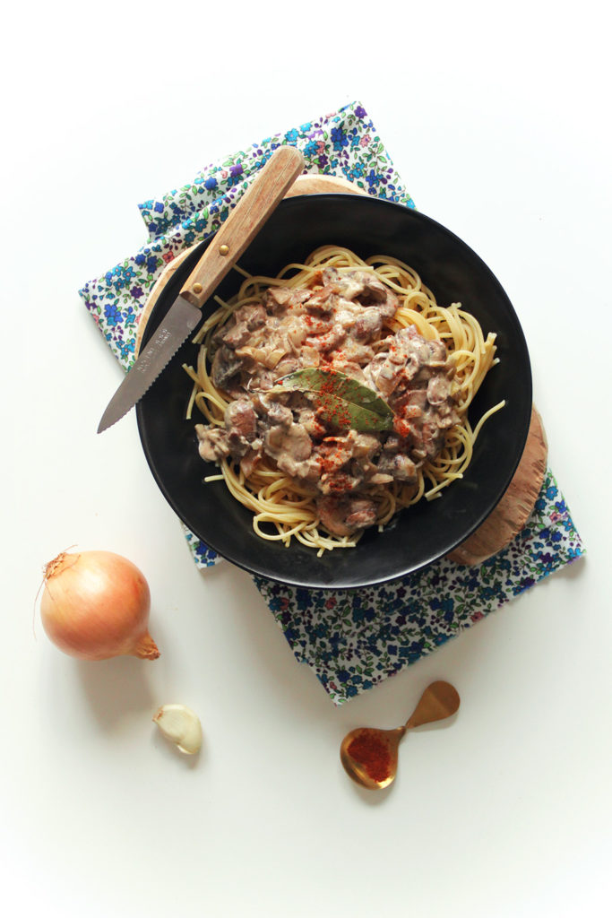 Champignons stroganoff - Not parisienne