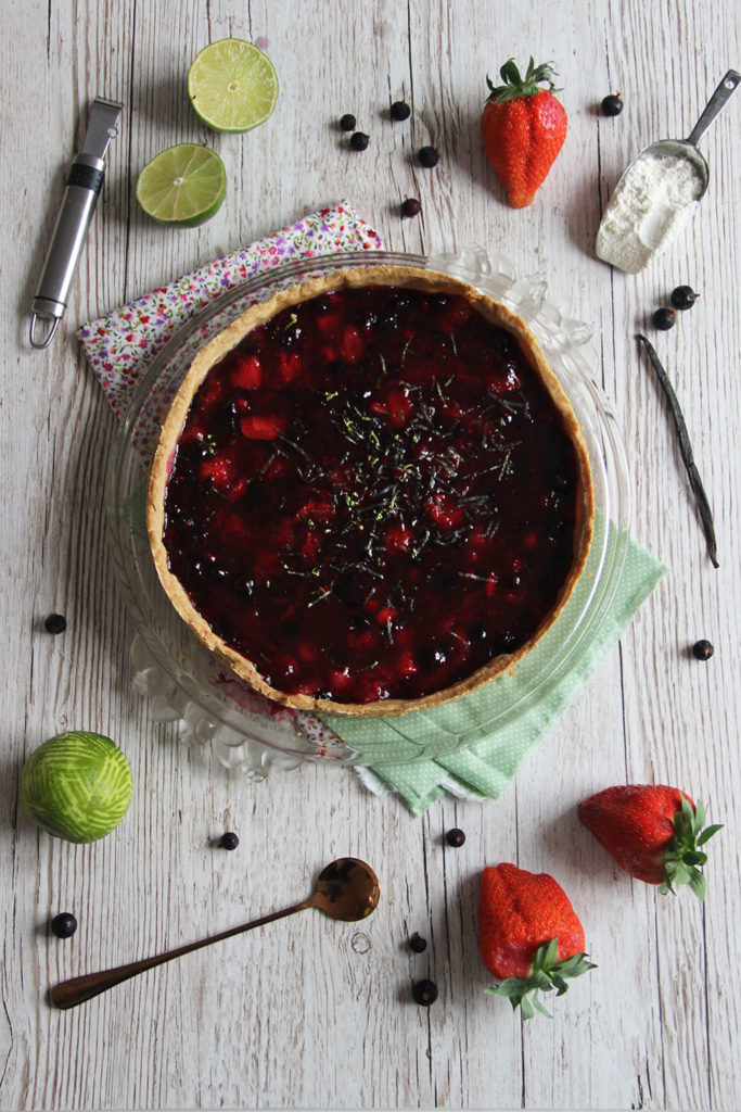 Tarte aux fruits rouges et flan - Not parisienne