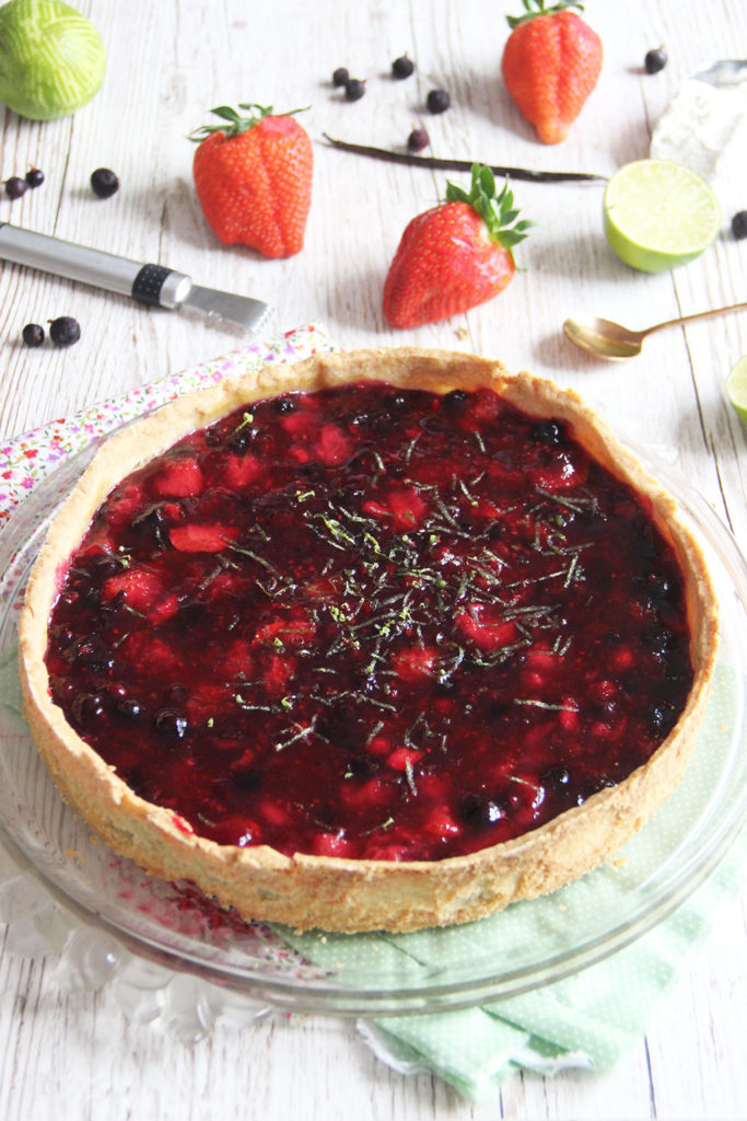 Tarte aux fruits rouges et flan - Not parisienne