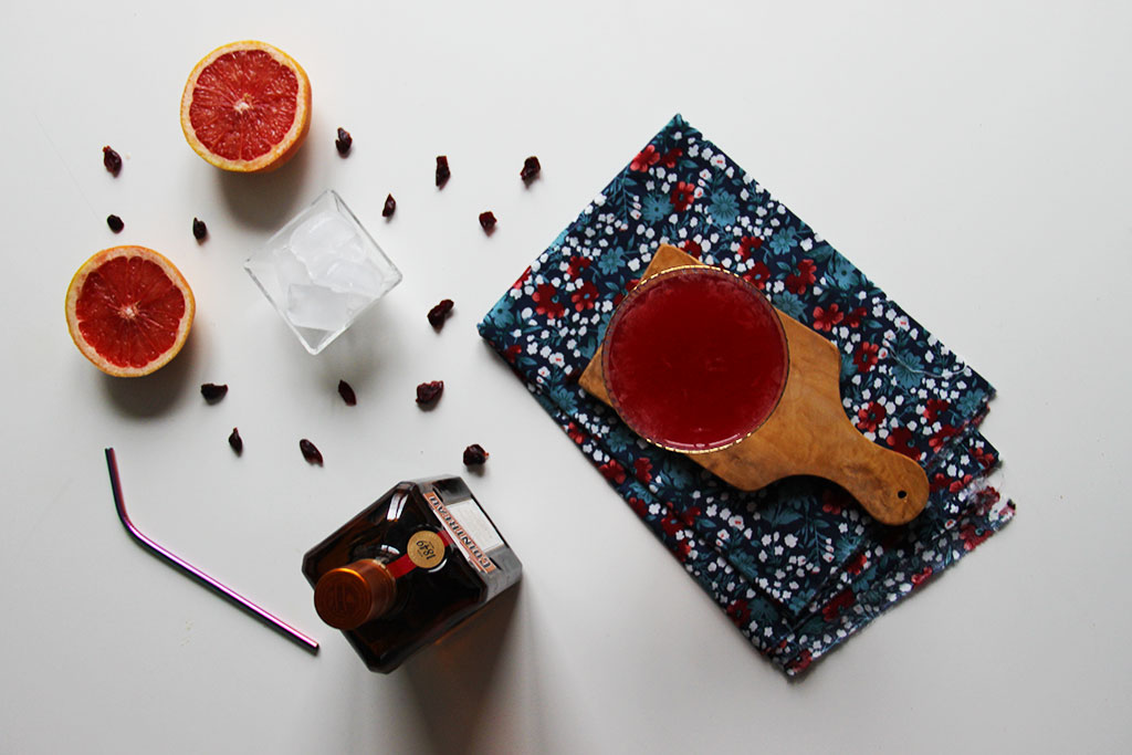 Cocktail acidulé à la vodka, cranberry et pamplemousse - Not parisienne