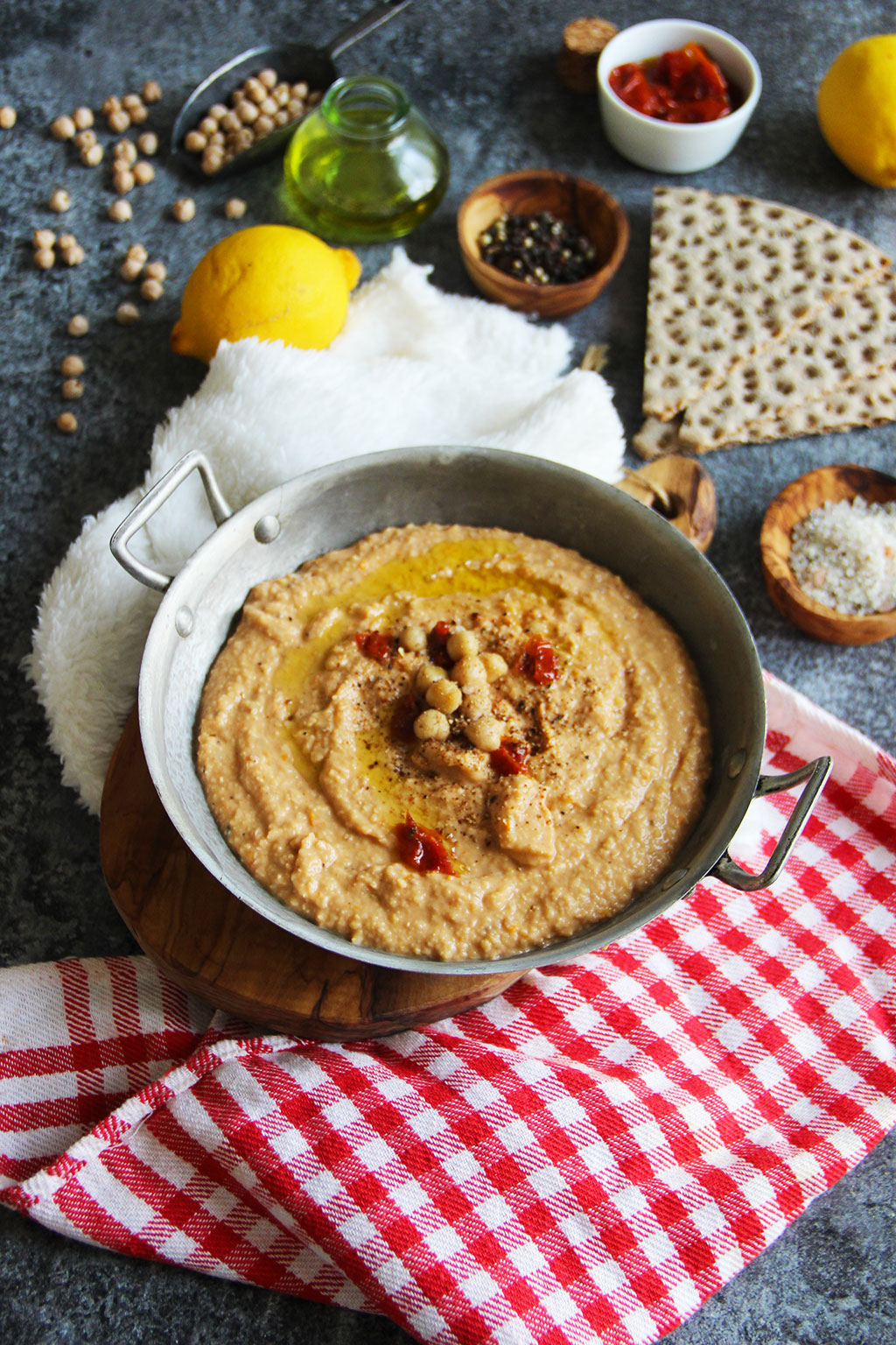 Dip aux pois chiches et tomates séchées - Not parisienne