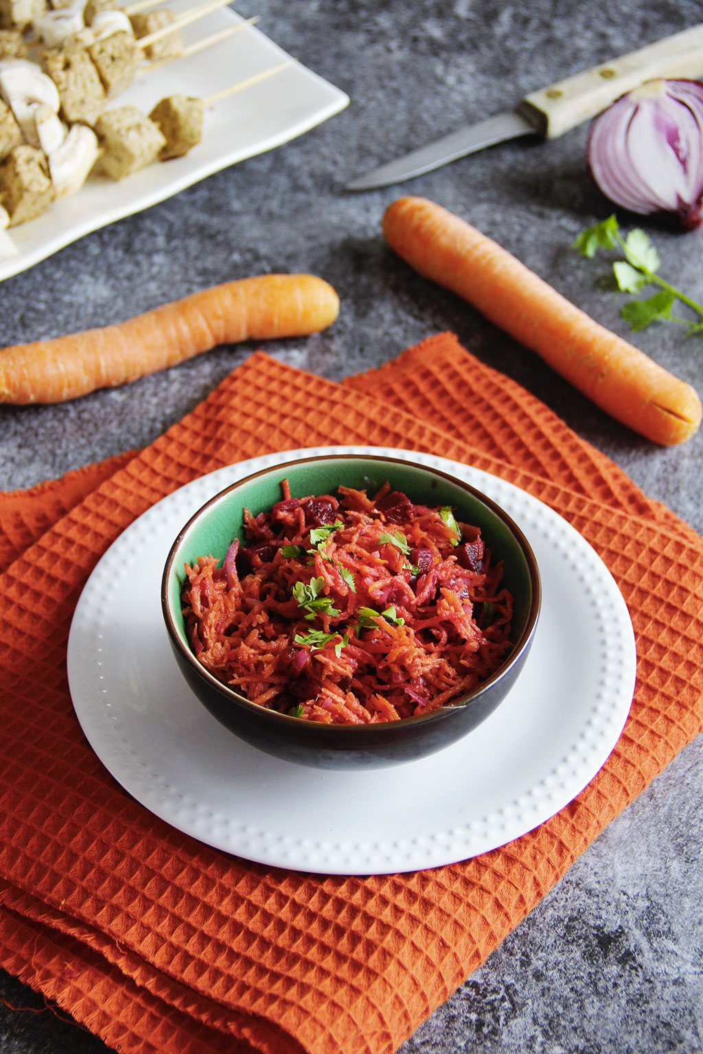 Salade de betteraves et carottes - Not parisienne