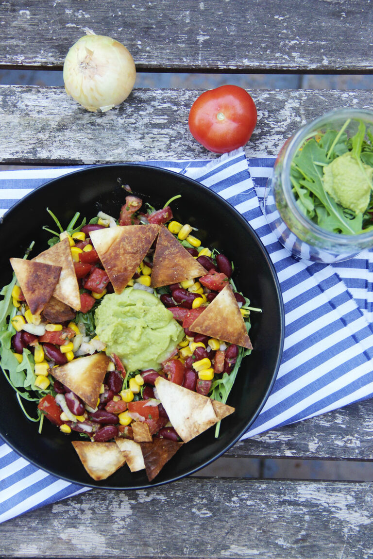 Salade tex-mex aux tortillas croquantes - Not parisienne