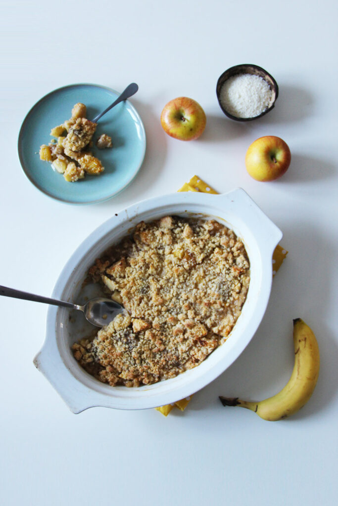 Crumble banane coco - Not parisienne